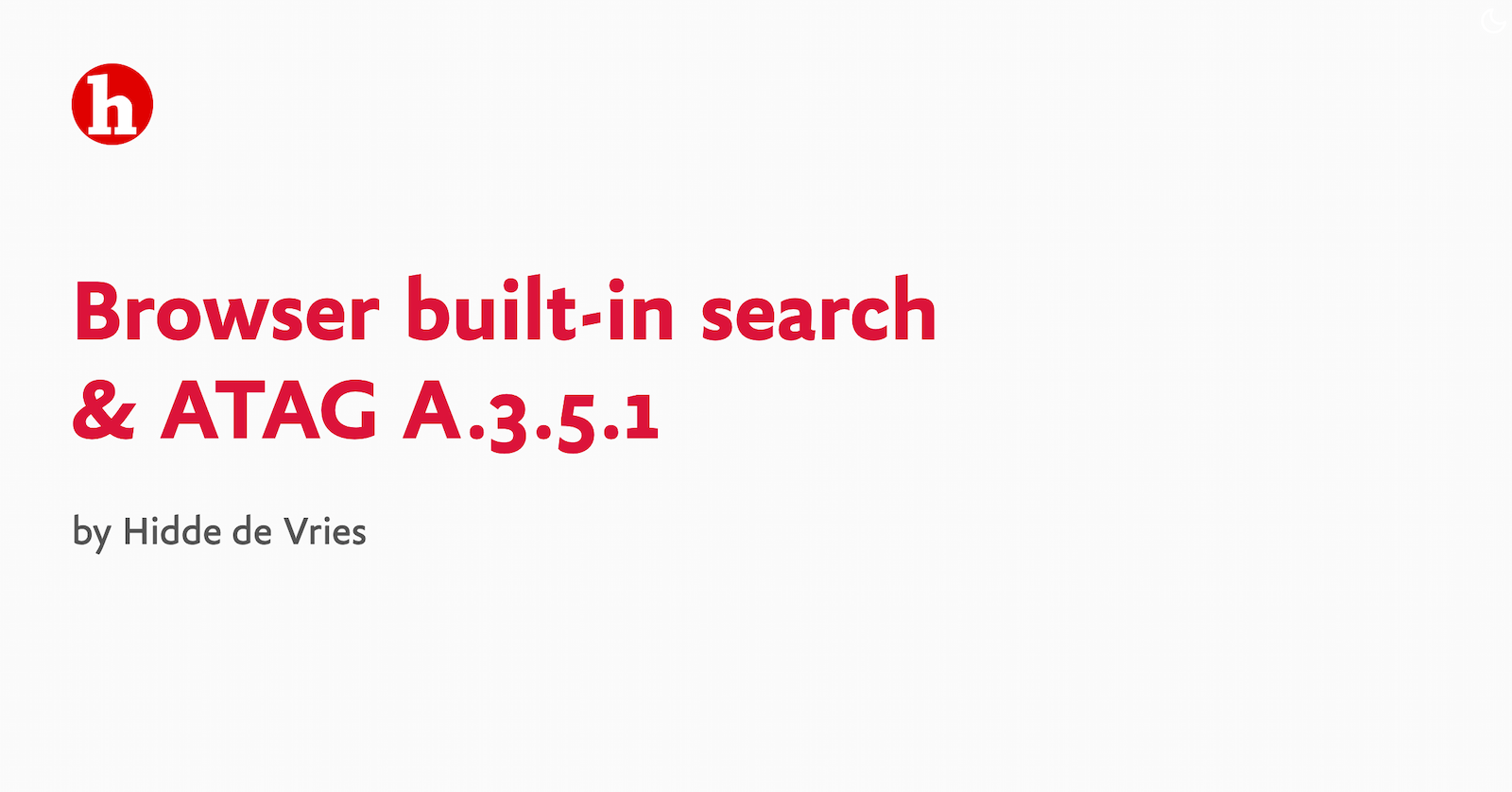Browser built-in search and ATAG A.3.5.1 | hidde.blog