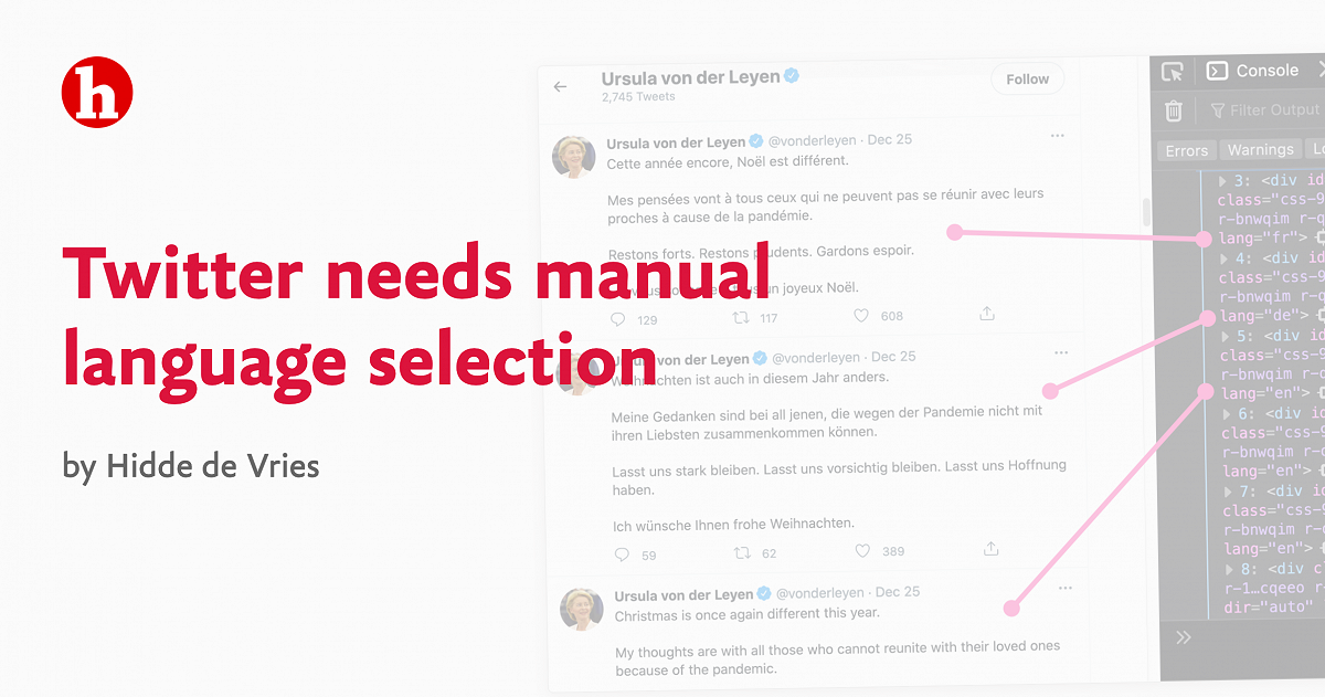 Twitter needs manual language selection | hidde.blog