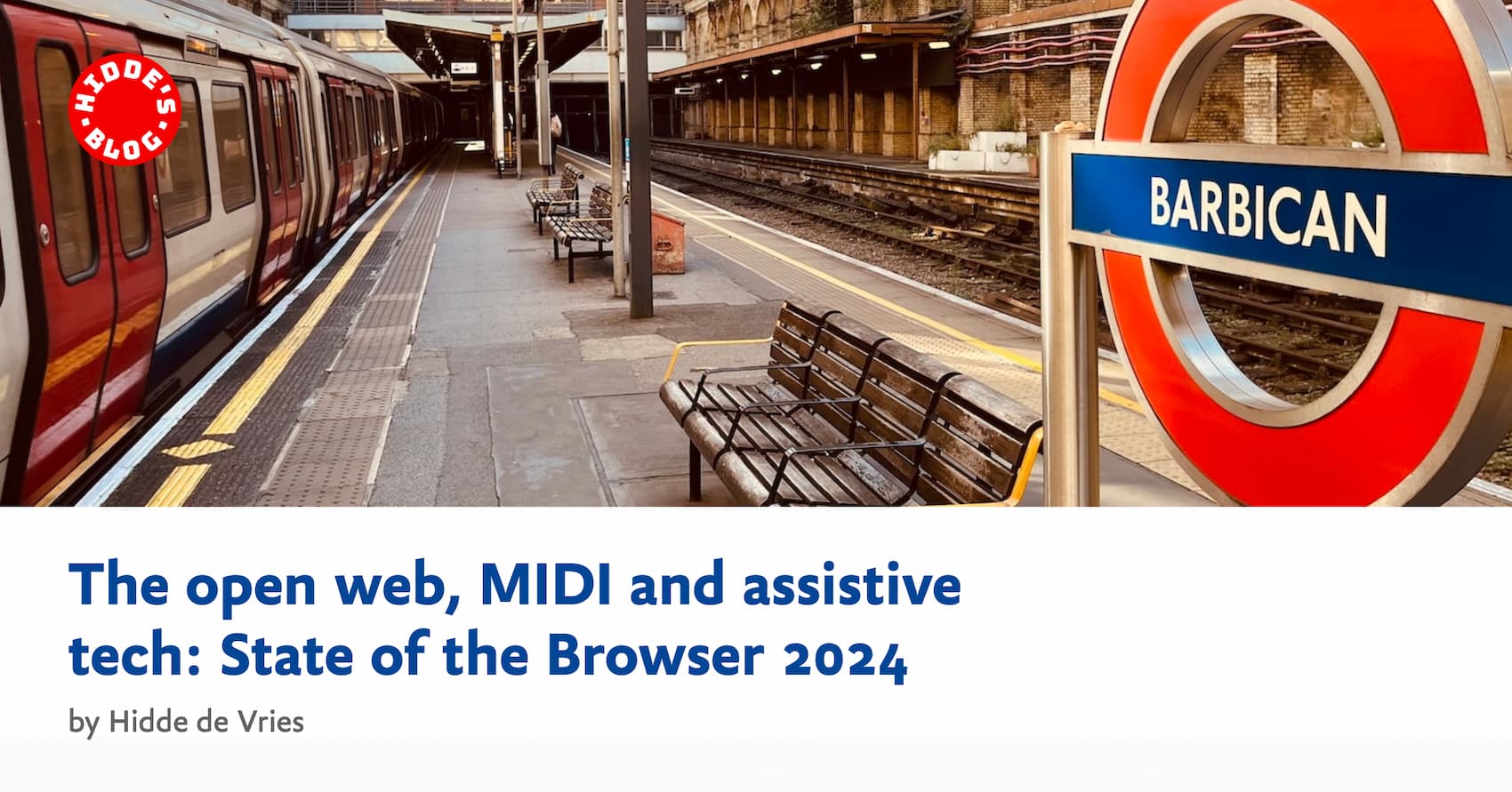 The open web, MIDI and assistive tech: State of the Browser 2024 | hidde.blog